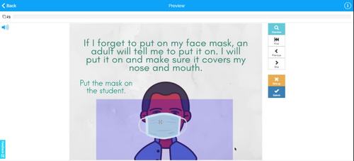 Wearing a Mask -- Social Narrative Boom Cards by Social Work Studio