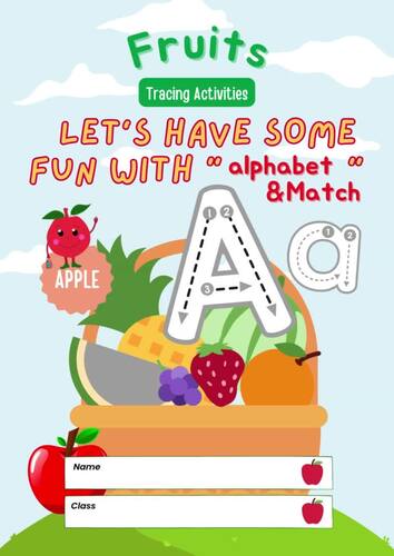 Apple Alphabet & Math Tracing Activities | Letter A and Numbers ...