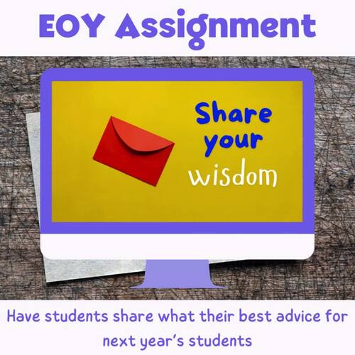 9-12 End Of Year | Advice Letters & Affirmations for Next Year's Students