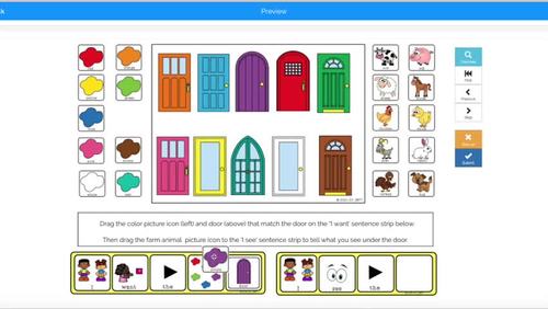 FARM ANIMAL DIGITAL BOOM CARDS, INTERNET BASED INTERACTIVE CARDS (AAC)