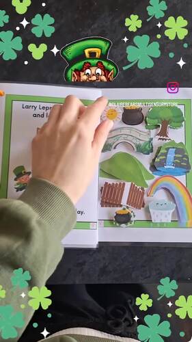 Help Larry Leprechaun Find The Pot Of Gold! Adapted Book. St.Patrick's Day