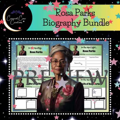 Women's History Black History Rosa Parks Biography Bundle Research Project