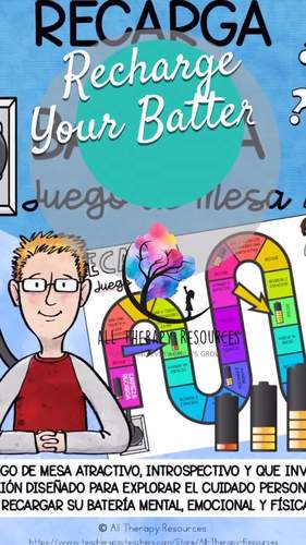 Recharge Your Battery Game - Self Care SEL Back to School - SPANISH VERSION