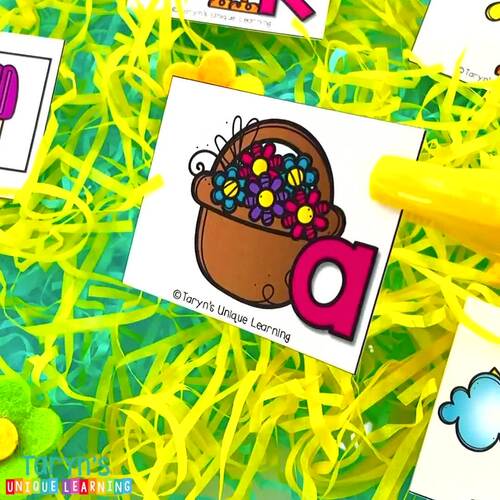 Spring Sensory Bin | Letters and Sounds Activities by Taryn's Unique ...
