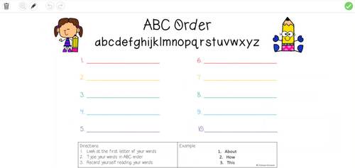 Seesaw Word Work- Use with any word list by Created by Chelsea | TPT