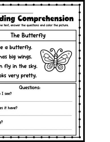Kindergarten Spring Reading Comprehension Passages with Questions by ...