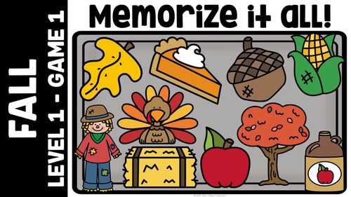 Fall What's Missing Memory Games - Autumn Brain Break Activity | TPT