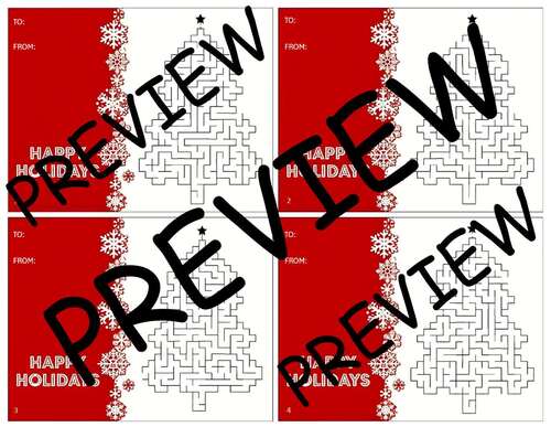 40 EDITABLE PRINTABLE Christmas Cards From Teachers to Students SET #1