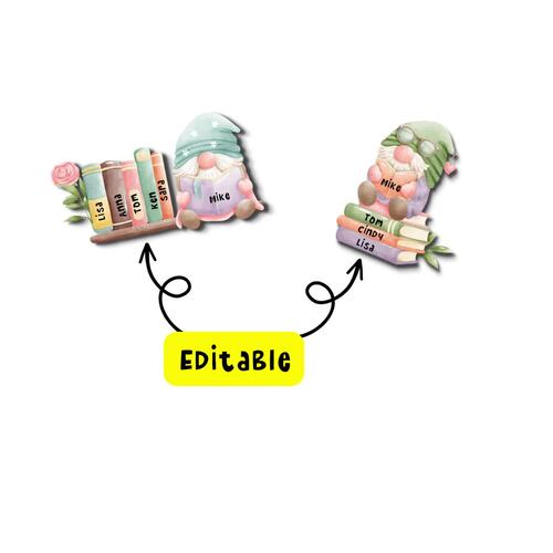 Library Gnomes Bulletin Board Kit | Spring Reading Book | Door Decor ...