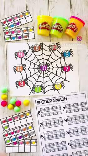 Ten Frame Spider Smash Game - Ten Frames - Ten Frame Activities | TPT