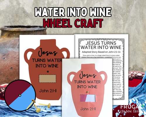 Jesus Turns Water Into Wine Craft Set, The Wedding at Cana Jesus First ...
