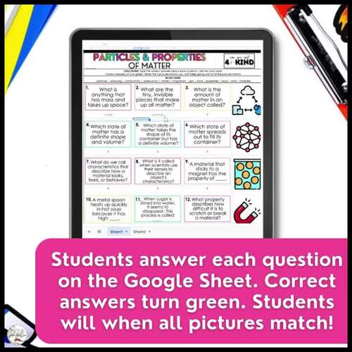 Particles & Properties of Matter Activity - 5th NGSS Science Digital Game