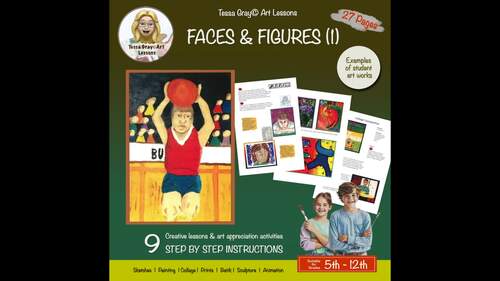 Faces and Figures Art Lessons (1), 9 Projects, Junior, Middle & Senior ...