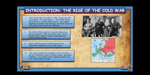 Cold War Era and America vs Russia Powerpoints Bundle.Lessons 76-80.