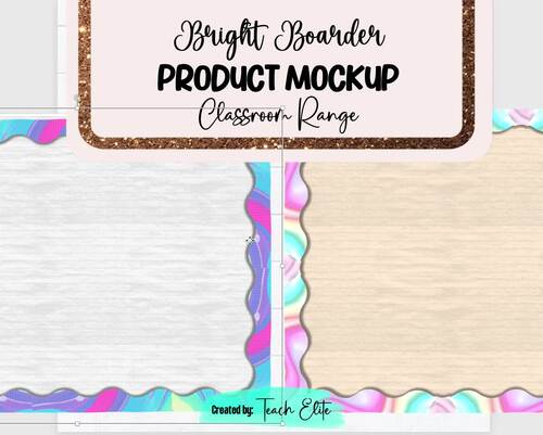 Bright Bulletin Board MOVEABLE Mockup images mockup back to school