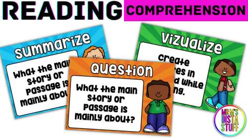 Reading Comprehension Strategies Posters by Improving Your Classroom