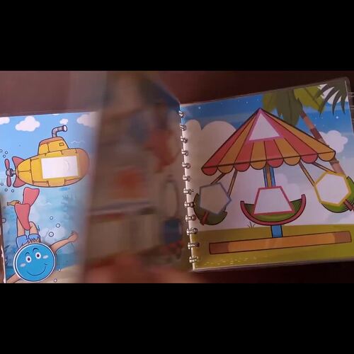 Shape Matching Busy Book | Printable Velcro Activity Binder | TPT