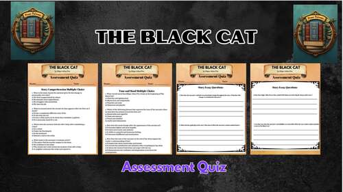 THE BLACK CAT by Edgar Allan Poe-ELA Assessment Quiz for Literature