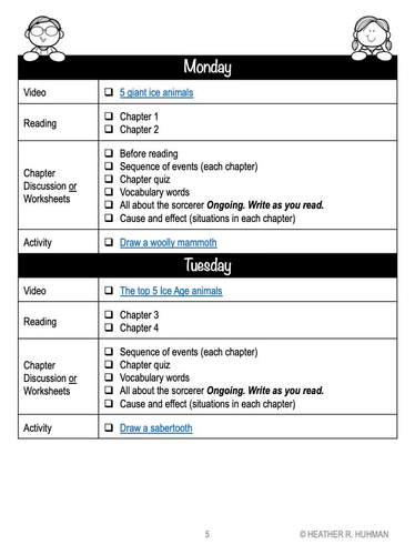 Sunset of the Sabertooth (Magic Tree House #7 Lesson Plan, Videos ...