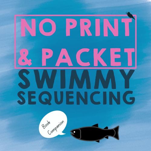 SWIMMY Sequencing Speech Book Companion Boom Cards™ & Printable Activities