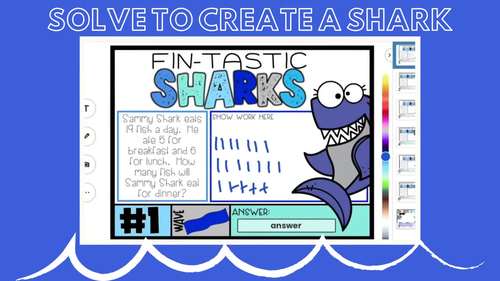 Solve to Create Digital: Shark (SEESAW, GOOGLE, PPT) by Amy Lemons