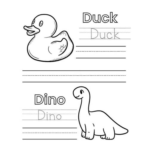 Alphabet Worksheets / 104 pgs / Phonics Writing Coloring Handwriting ...