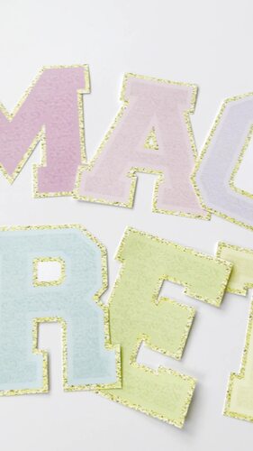 Varsity Bulletin Board Letters and Clipart Bright Rainbow Bundle