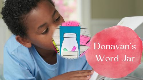 DONAVAN'S WORD JAR Book Study Chapter Books 2nd Grade Book Companion ...