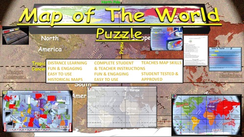 Map of the World Puzzle Video Instructions by Cdigital Puzzles n Posters
