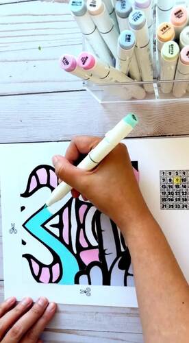 Be Kind Collaborative Poster - SEL Coloring Team Building Activities - ASL