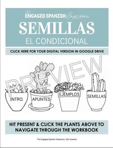 EDITABLE Spanish Conditional Digital or Print Interactive Notebook ...