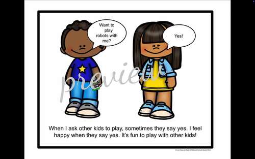 Sharing Toys Social Narrative - Multicultural & Diverse Abilities