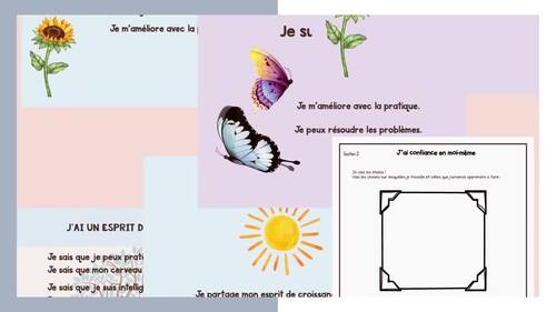 Growth Mindset Unit/Esprit de Croissance/Lessons, Journal, Activities ...