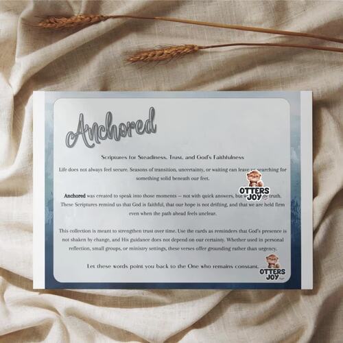 Anchored Scripture Cards: 12 Faith Reflection Ministry Set, Young Adult ...