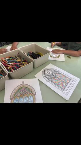 Gothic Architecture Art History Project for Kids / Stained Glass Templates