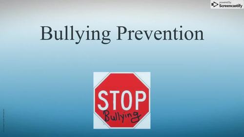 Bullying Prevention Lesson PBIS Character Ed w links to 4 videos