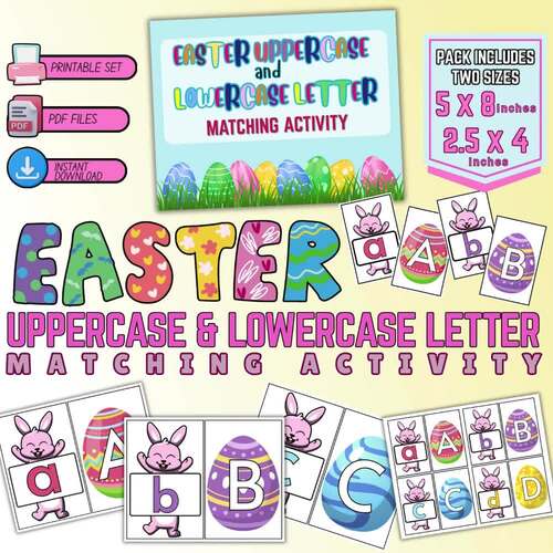 Easter Egg Alphabet Matching Activity | Matching Letters | Preschool ...