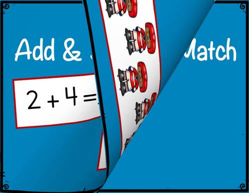 Hockey Addition & Subtraction 0-10 Number Sentence Match | TPT