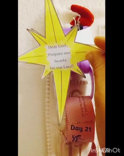 Catholic Advent Paper Chain Countdown to Christmas w/ Scripture | +5 ...