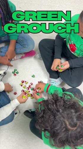 Christmas Reading & Math Unit | Green Grouch Activities | TPT