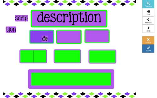tion sion Boom Cards for Reading Spelling Practice or Assessment 7.4