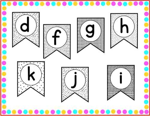 Printable Black and White Bunting Banners, Classroom Bunting Banners ...