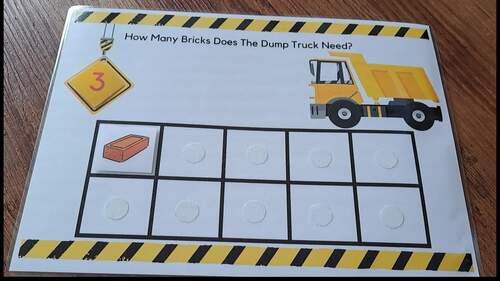 Construction Theme Construction Worker Preschool Math Counting 1-10 10 ...