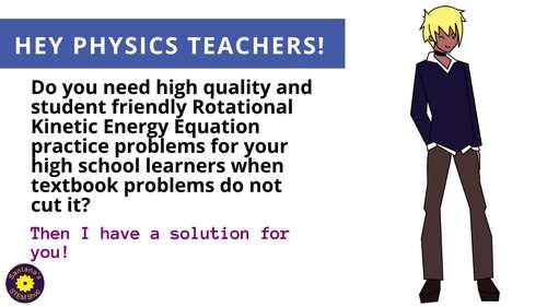 Rotational Kinetic Energy Practice Problems: Notes and Worksheets for ...