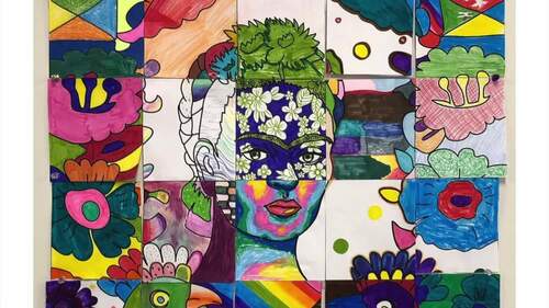 "The Frame" Frida Kahlo Collaborative Poster | Great for Hispanic ...