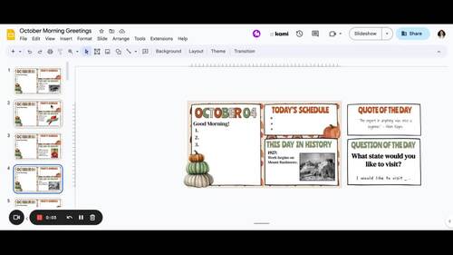 Morning Slides - Fall Months (September - November) by Alexandra Brown