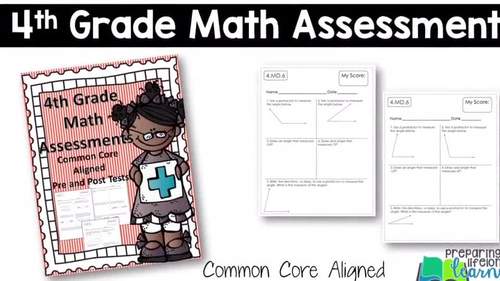 4th Grade Math Assessments {Pre and Post Tests} | TPT