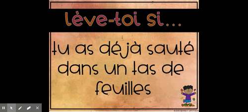 Lève-toi si... L'automne by Sprinkle it with French | TpT