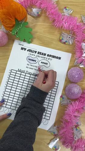 Jelly Bean Graphing - Easter Crafts and Writing Activities | TPT
