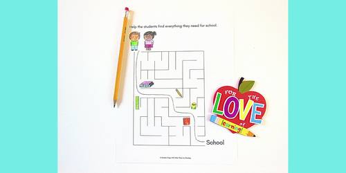 School Worksheets and Crafts Low or No Prep by More Than Just Reading